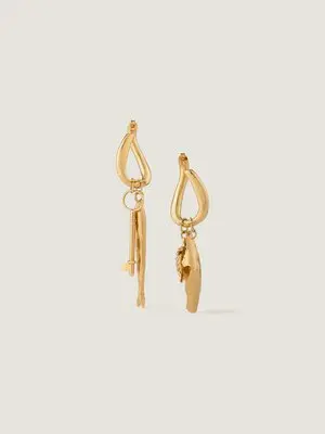 Givenchy Lucky Charms Asymmetric Earrings In Metal