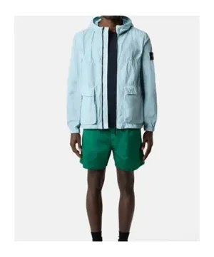 Stone Island Short Hooded Parka With Anti-drop