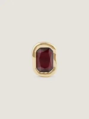 Givenchy Sculptural Crystal Ring In Metal And Crystal