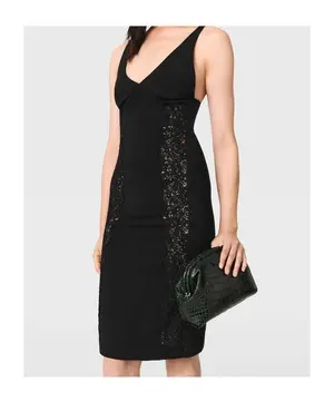 Stella McCartney Lace Panel Midi Dress