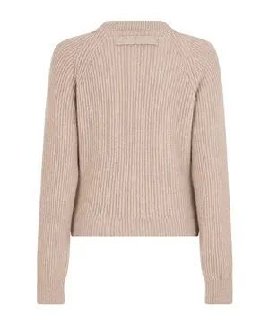 Victoria Beckham Colored Vneck Cropped Knit Cardigan