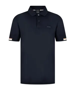 Hugo Boss Solid Color Polo Shirt - Blue