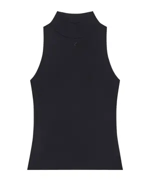 COURREGES Heritage Knit Top With Mock Neck