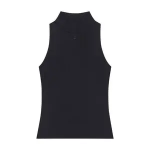 COURREGES Heritage Knit Top With Mock Neck