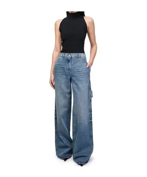 COURREGES Heritage Knit Top With Mock Neck