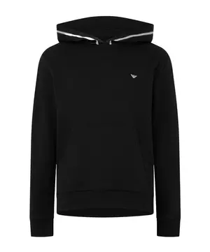 Emporio Armani Hooded Sweatshirt - Black