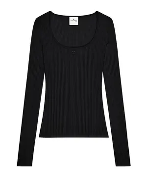COURREGES Heritage Rib Knit Top