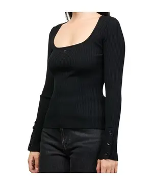COURREGES Heritage Rib Knit Top