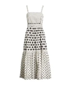 Tory Burch Sleeveless Floral Print Midi Dress