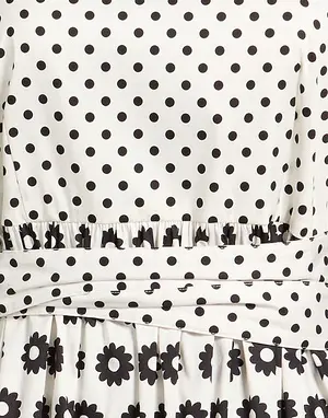 Tory Burch Sleeveless Floral Print Midi Dress