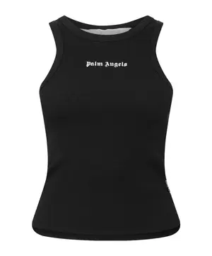 Palm Angels Sleeveless Vest - Black
