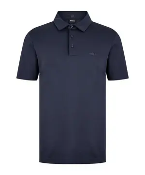 Hugo Boss Solid Color Polo Shirt - Blue
