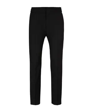 Hugo Boss Solid Color Skinny Trousers - Black