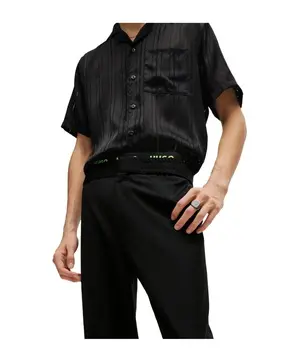 Hugo Boss Solid Color Skinny Trousers