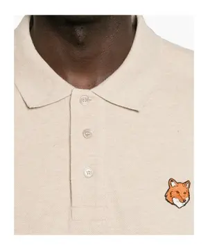 Maison Kitsuné Fox Head Patch Polo Shirt