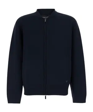Emporio Armani V-neck Zipped Pullover