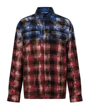 Palm Angels Long Sleeve Plaid Shirt