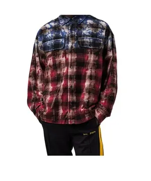 Palm Angels Long Sleeve Plaid Shirt