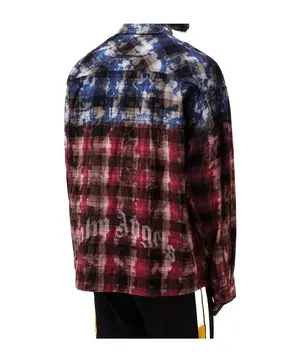 Palm Angels Long Sleeve Plaid Shirt