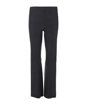 BY MALENE BIRGER Seamed Detail Flare Leg Trousers - Black