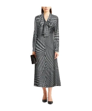 Tory Burch Satin Floral Print Shirt Dress