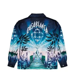 Casablanca Long-sleeved Satin Shirt