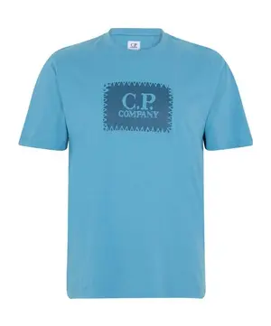 C.P. COMPANY Block Logo Regular Fit T-shirt