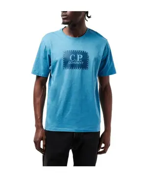 C.P. COMPANY Block Logo Regular Fit T-shirt