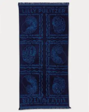 Lilly Pulitzer® Jacquard Beach Towel - Navy