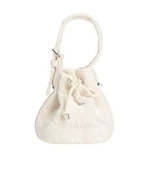 Tory Burch Logo Jacquard Terrycloth Bucket Bag
