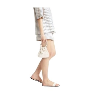 Tory Burch Logo Jacquard Terrycloth Bucket Bag