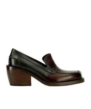 Dries Van Noten Heeled Leather Loafers