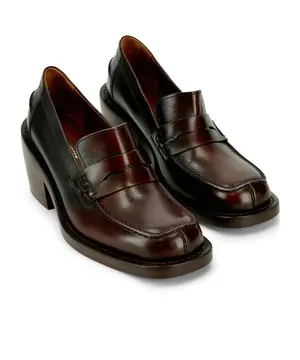 Dries Van Noten Heeled Leather Loafers