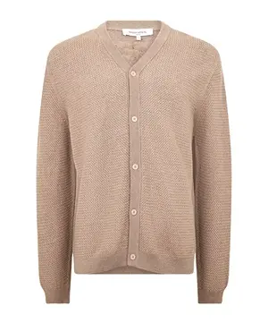 Maison Kitsuné Lightweight Wool Cardigan - Nude