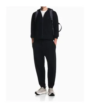 Emporio Armani Zip-up Knitted Hoodie