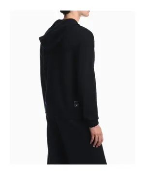 Emporio Armani Zip-up Knitted Hoodie