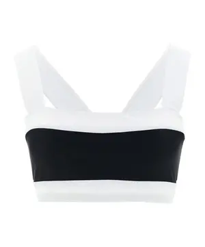 Goldbergh Plonge Band Bikini Top Beachwear - White