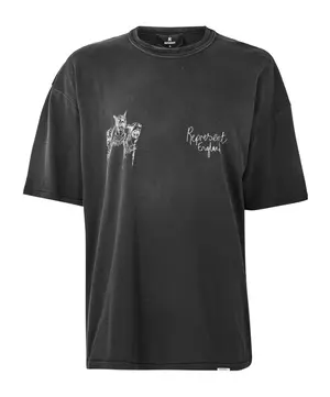 REPRESENT Oversized T-shirt - Black