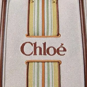 Chloé Canvas Tote Bag With Embroidered Logo