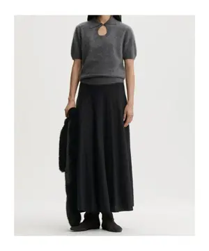 BY MALENE BIRGER Polo Collar Short-sleeved Knit Sweater