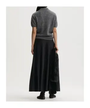BY MALENE BIRGER Polo Collar Short-sleeved Knit Sweater