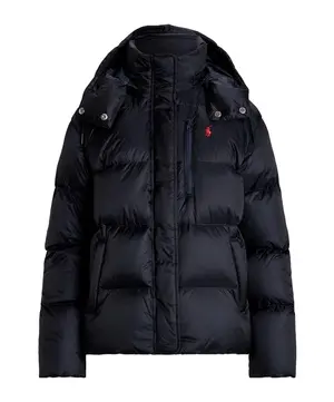 Polo Ralph Lauren Quilted Hooded Puffer Jacket - Black