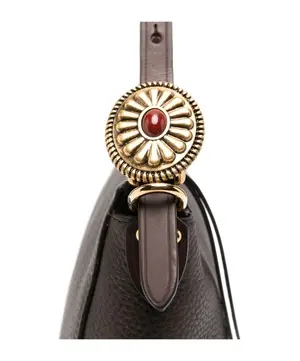 Etro Pebbled Leather Shoulder Bag