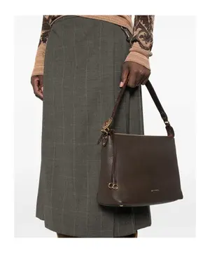 Etro Pebbled Leather Shoulder Bag