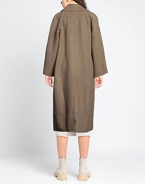 GANNI Single-breasted Brushed-felt Coat