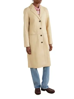 Staud Minimalist Lambskin Coat