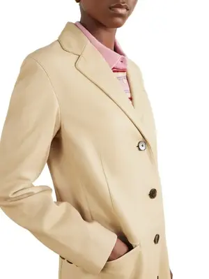 Staud Minimalist Lambskin Coat