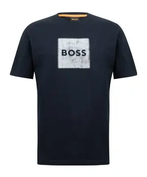 Hugo Boss Stitch Logo T-shirt - Black