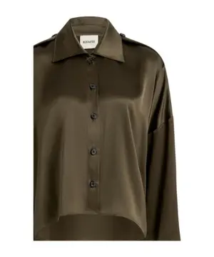 Khaite Bodine Silk Charmeuse Shirt
