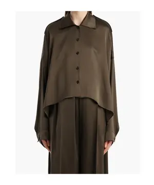 Khaite Bodine Silk Charmeuse Shirt